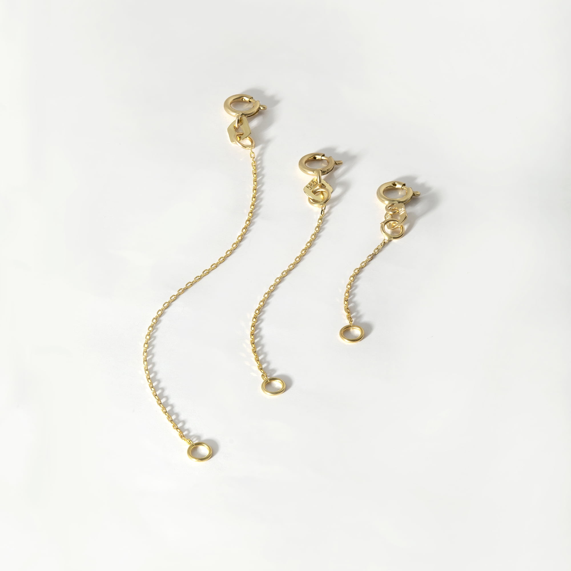 Gelin 14K Solid Gold Chain Necklace Extender | Bracelet Extender ...