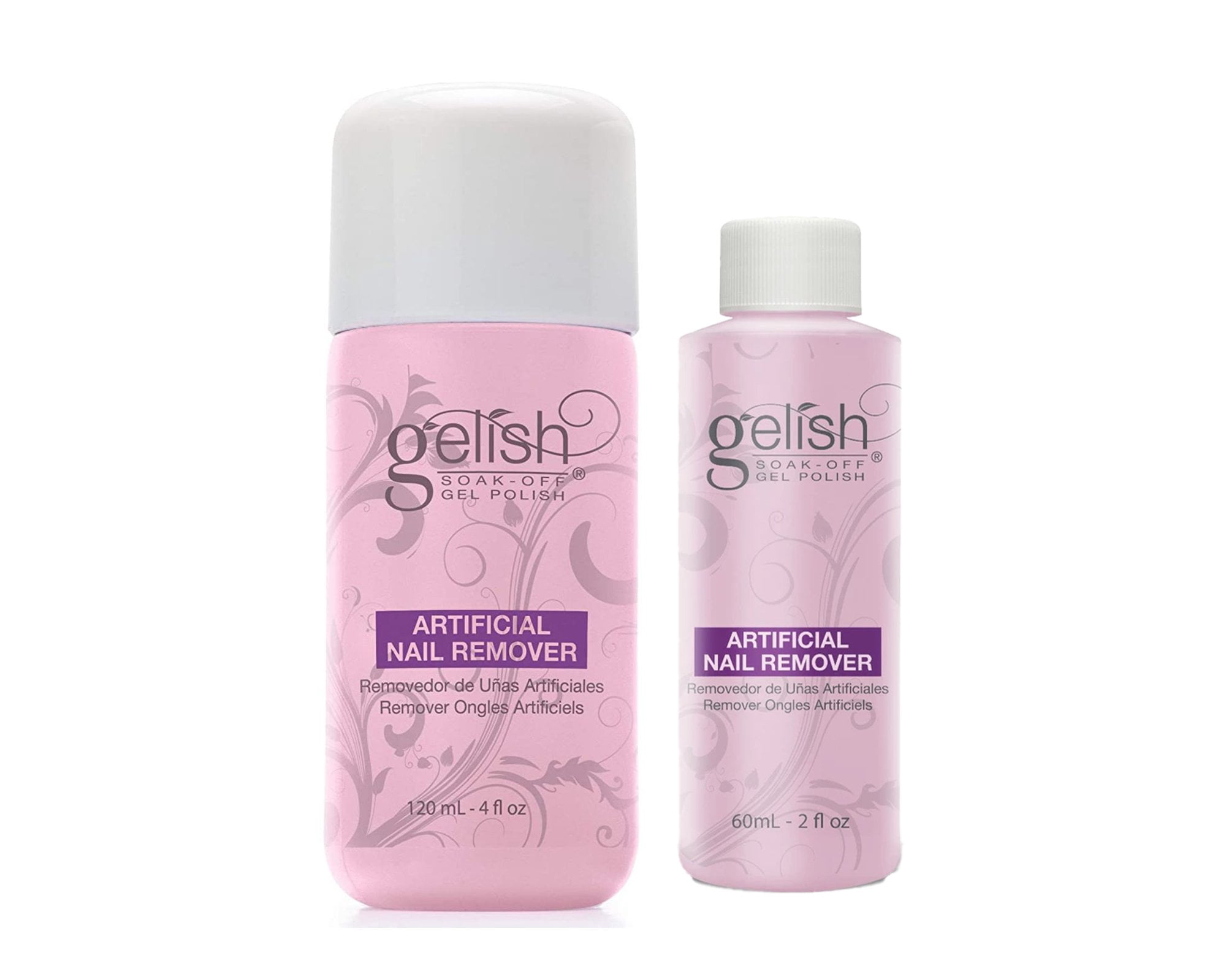 Gelish Artificial Nail Soak-off Gel Polish Remover 4 oz with 2 oz - Duo ...