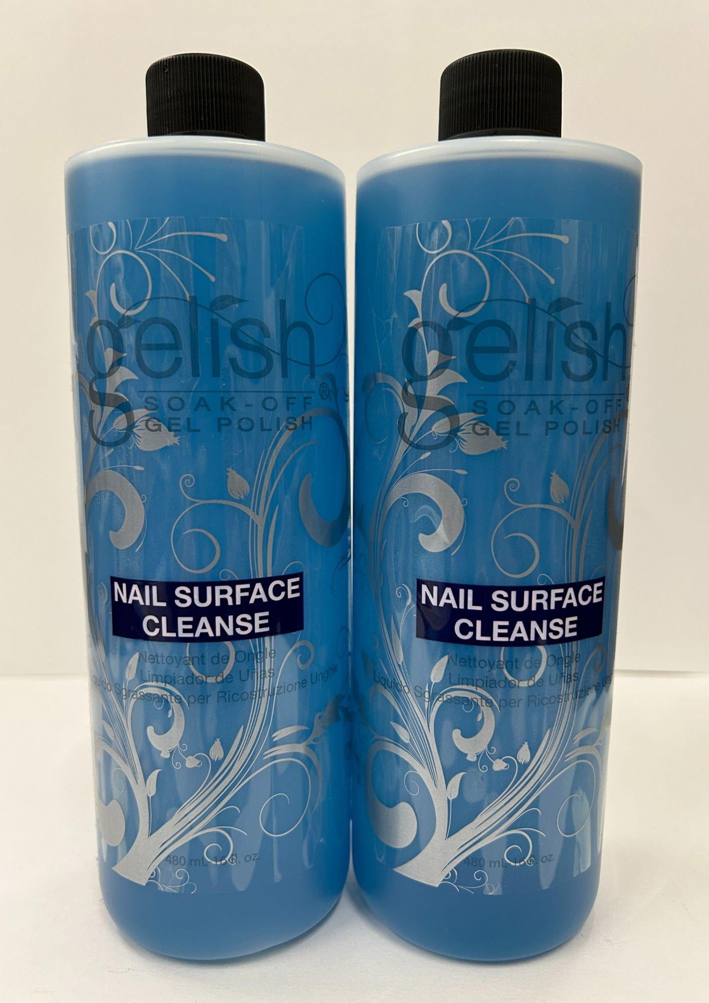 Gelish Crystal Clear Nail Surface Cleanser 16 oz / 480ml x 2 - Walmart.com