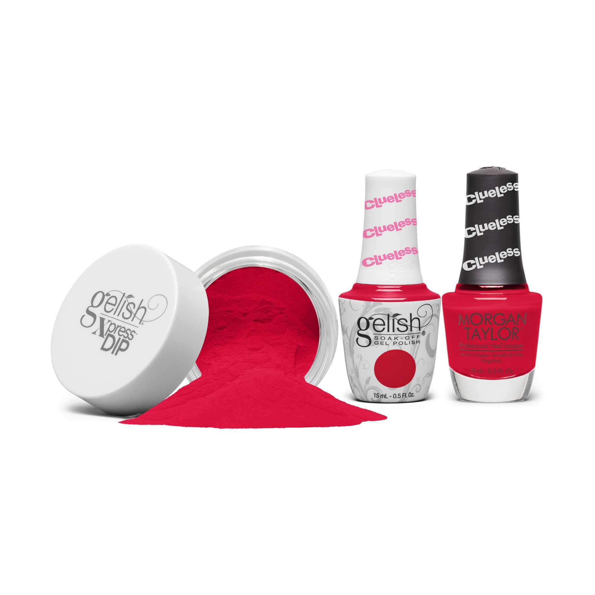 Gelish "I Totally Paused" Trio, Red Punch Creme - Includes gel polish ...