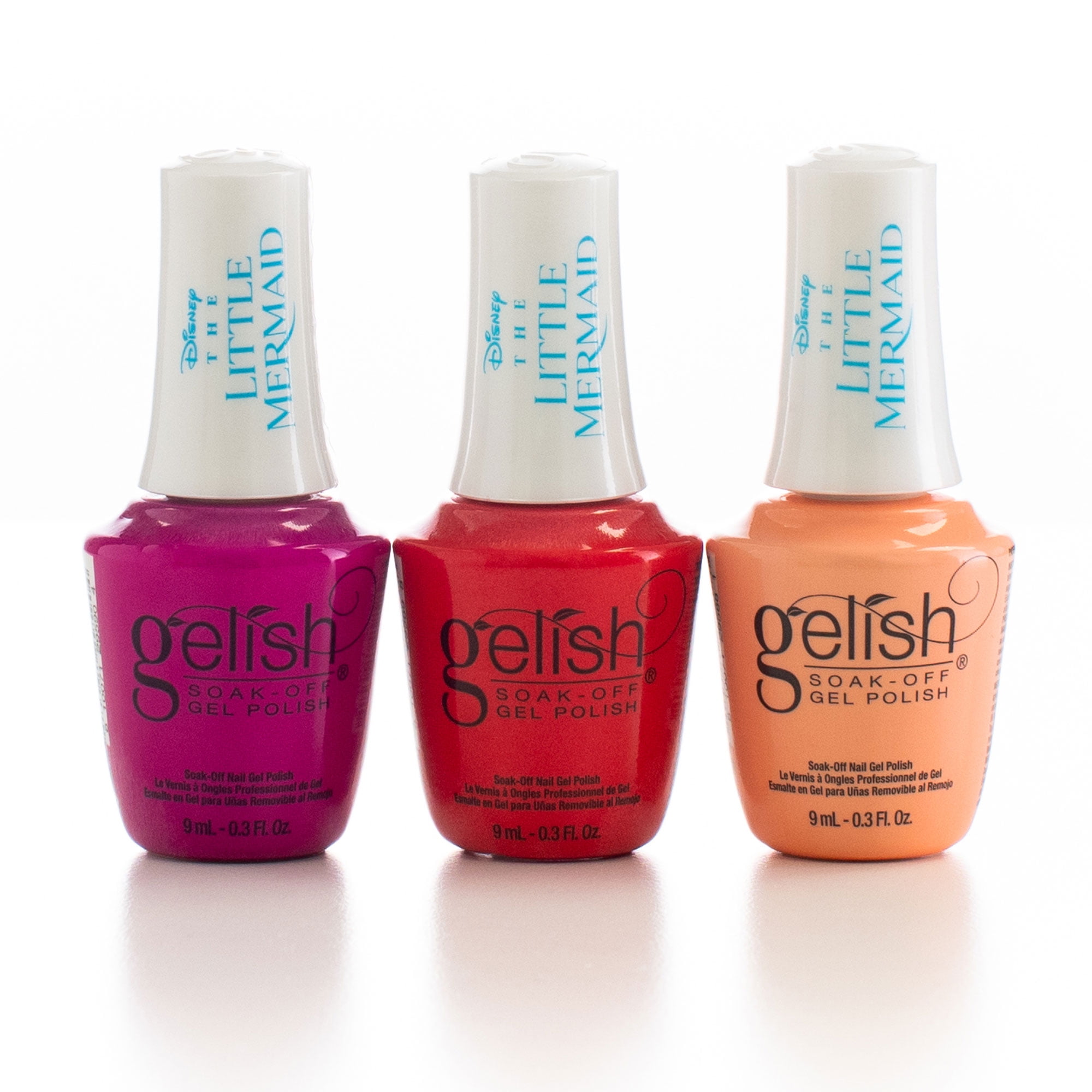 Gelish Mini Summer 2023 Little Mermaid Splash of Color Polish Set, 3 ...