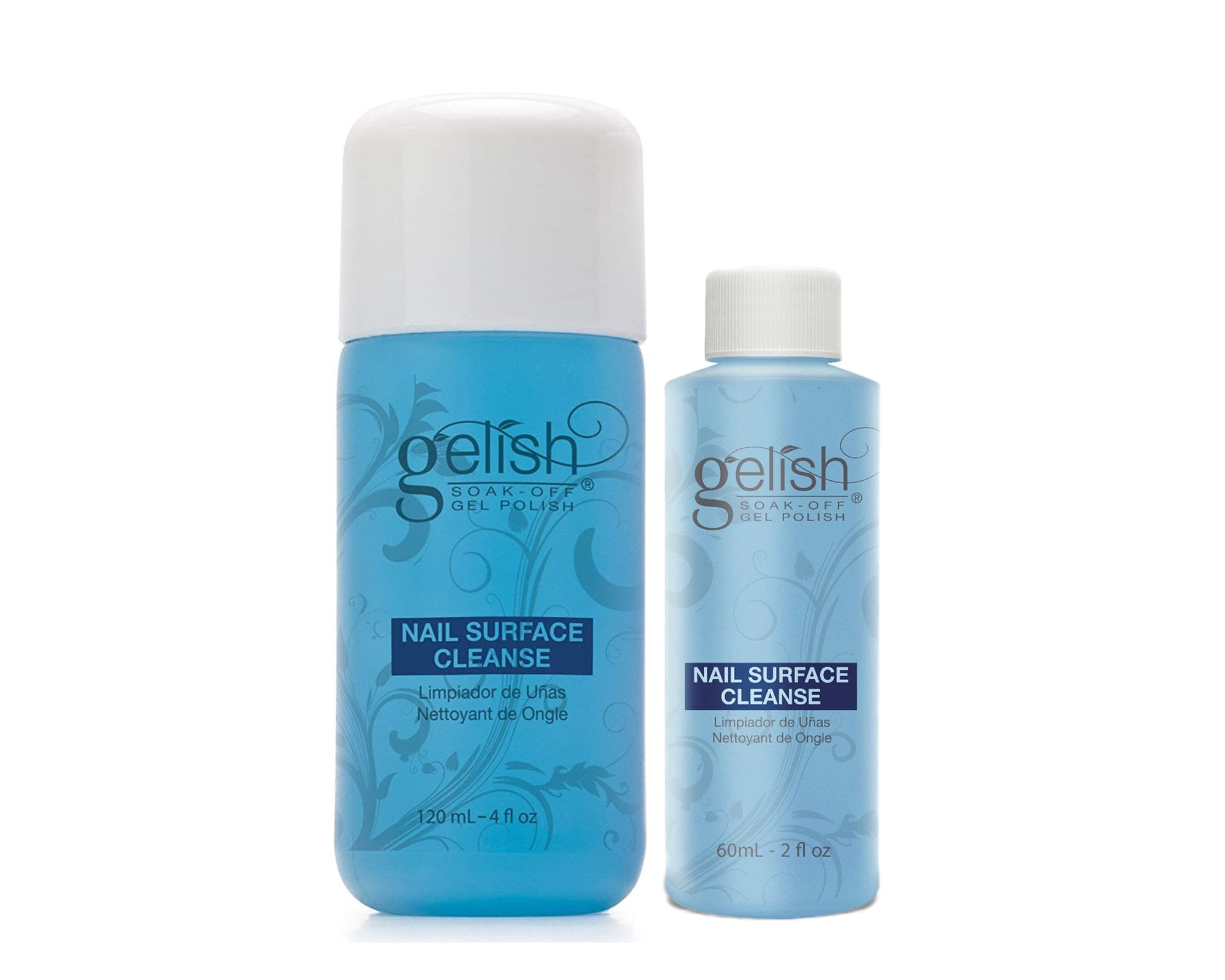 Gelish Nail Surface Cleanser - High Shine Finish - 4 oz & 2 oz Duo Pack ...