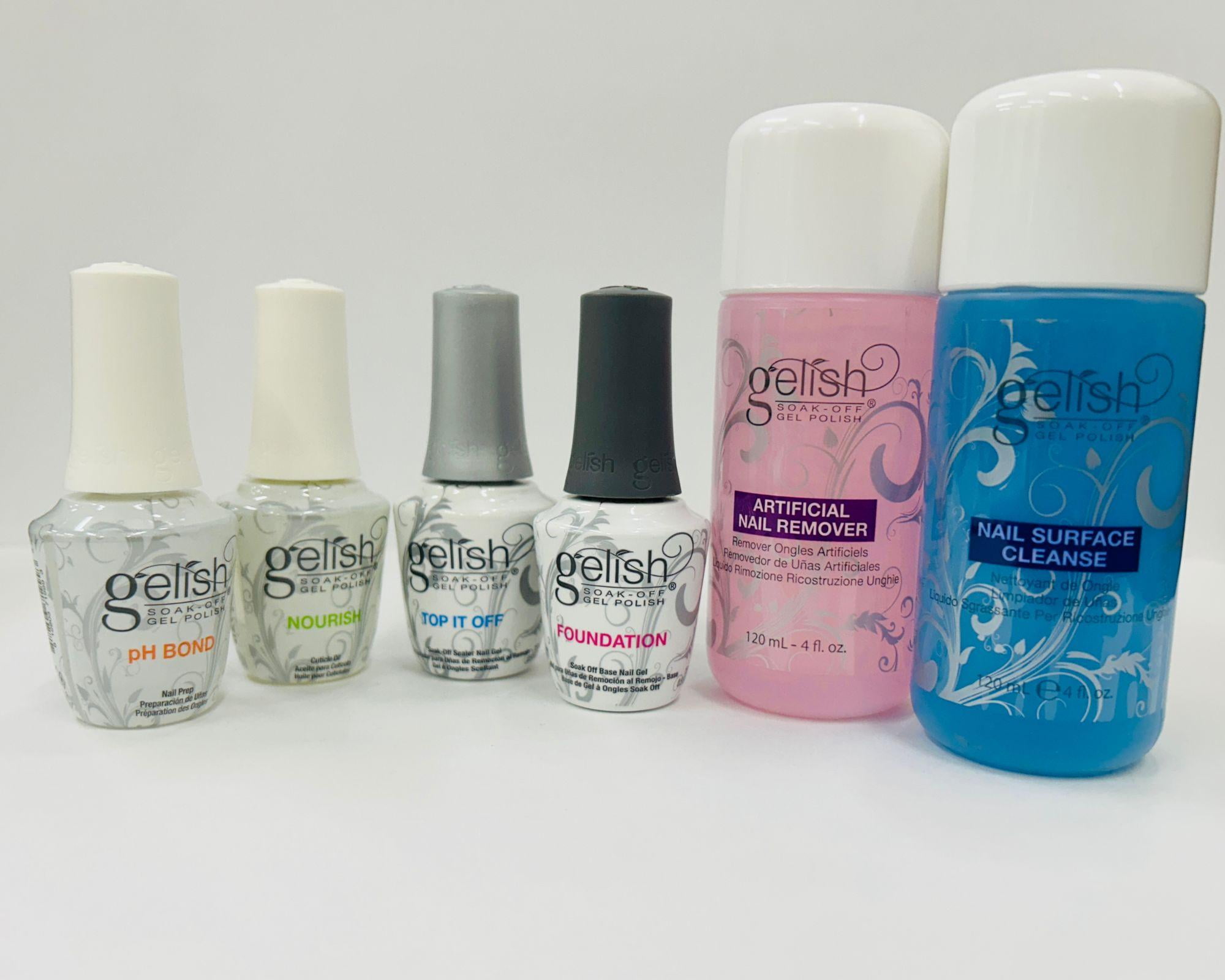 Gelish Soak Off Gel Nail Polish Kit - Fantastic Four Collection with ...