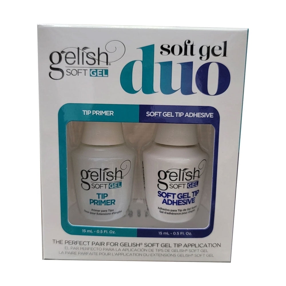 Gelish Nail Foundation Set - Soft Gel Duo with 15 mL Tip Primer and 15 ...