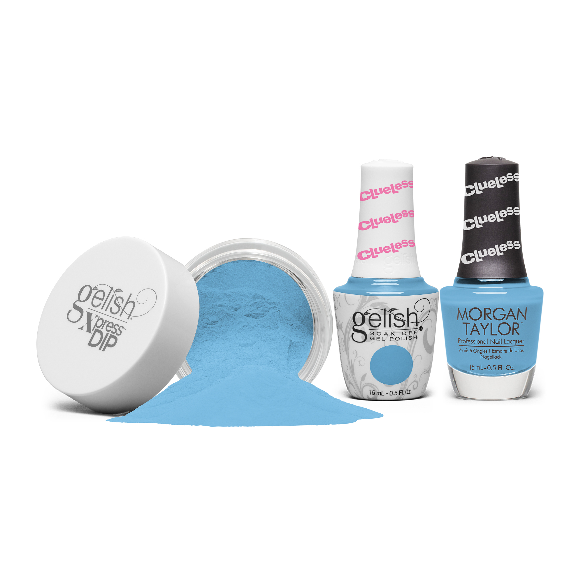 Gelish "Total Betty" Trio, Sky Blue Creme - Includes gel polish ...