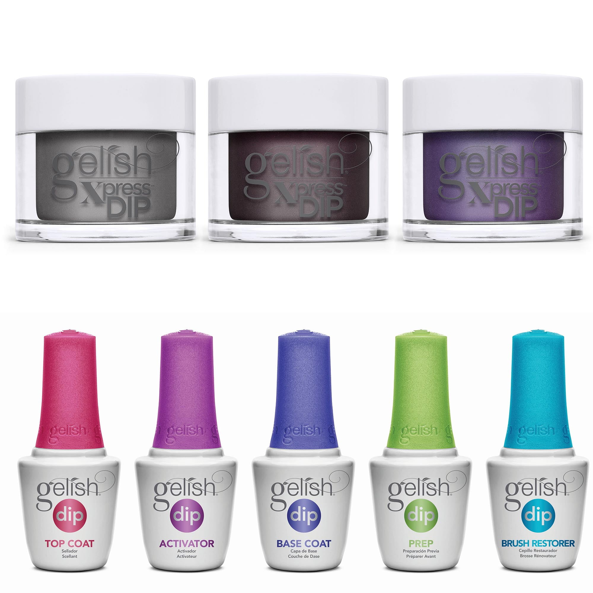 Gelish Xpress Dip Disney Villains Collection Starter Kit Two, 3 colors ...