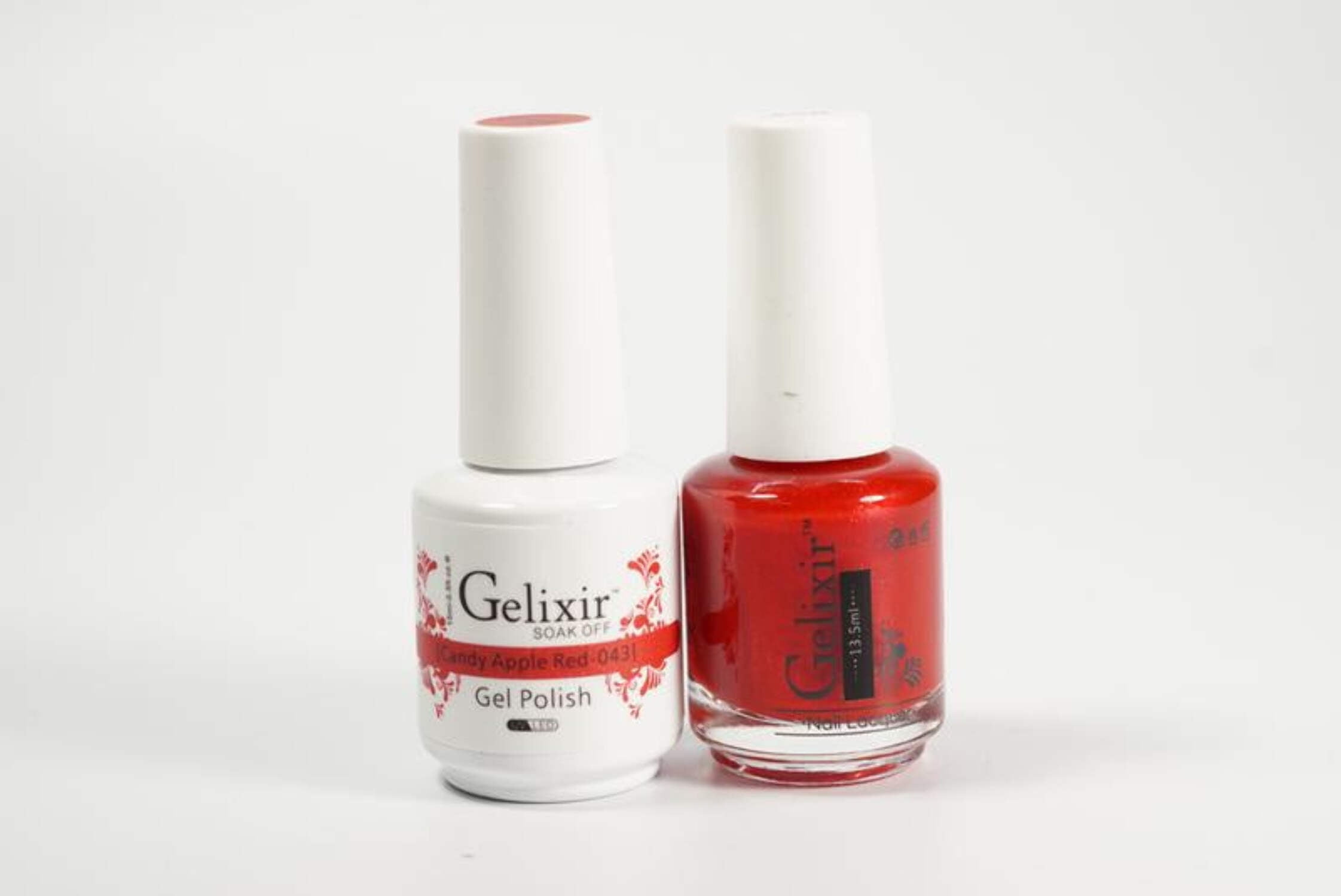 Gelixir Nail Polish Gel Matching Lacquer Candy Apple Red 1 PK #043 ...