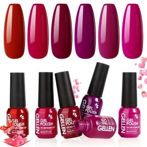 Daisy DND Gel UV Nail Polish Duo Set, Ferrari Red 430, Gel and Lacquer ...