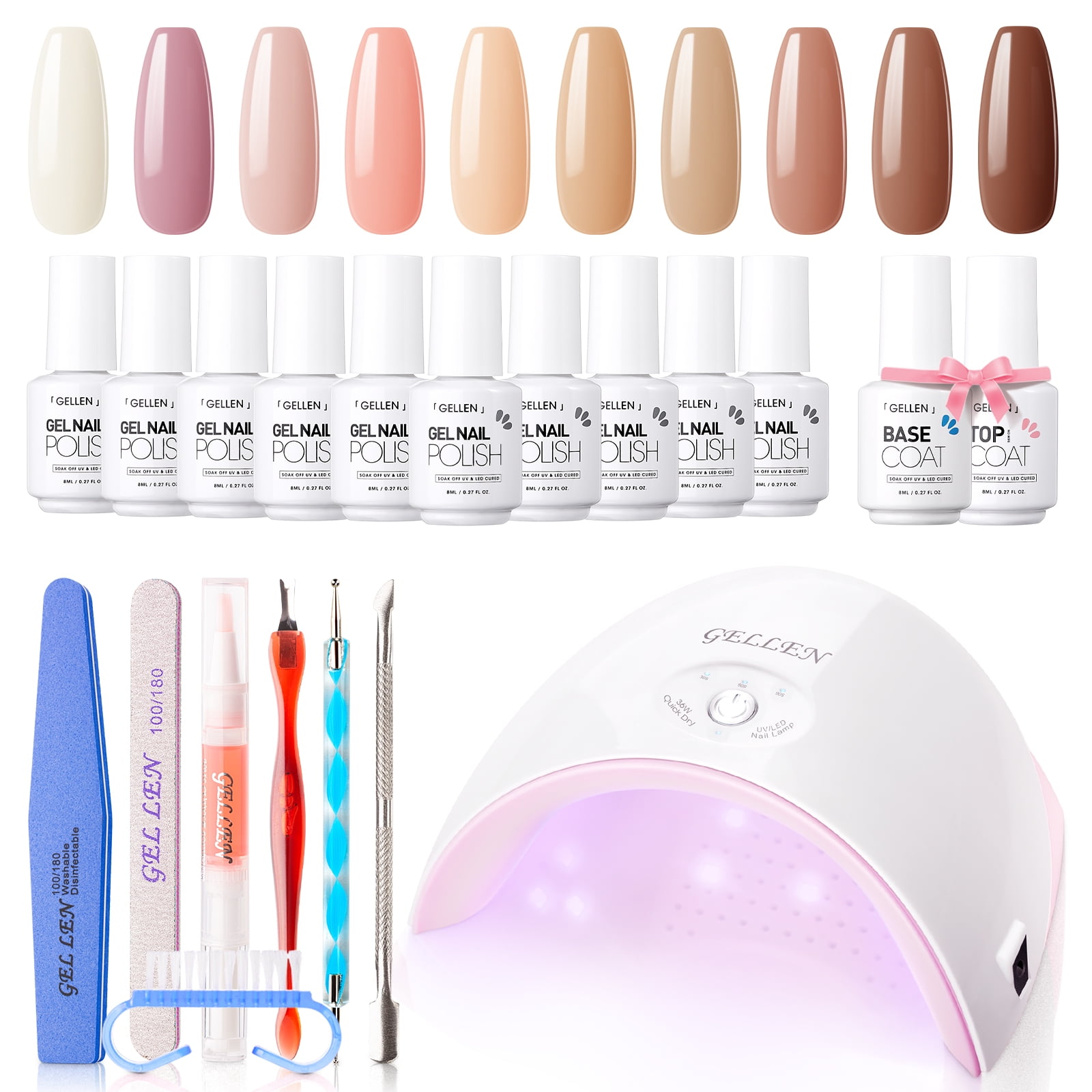 Customer reviews for Gellen Gel Nail Polish Starter Kit with 36W UV ...