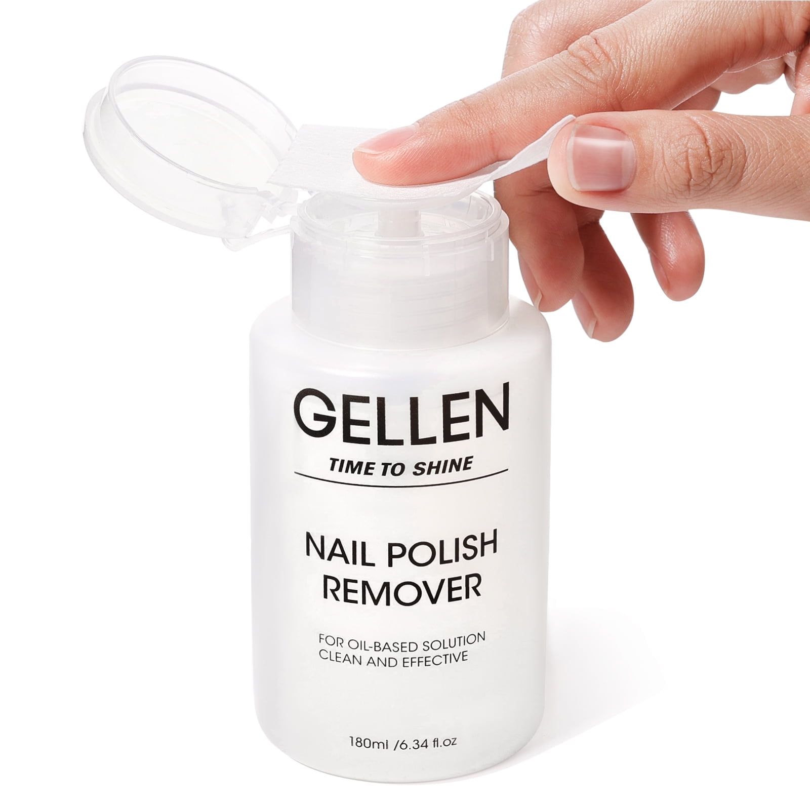 Gellen Nail Polish Remover, 6.34 Oz Gentle Formula, Push-Down Pump ...