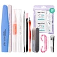 Gellen Nail Prep Kit, Professional Manicure Tools Set with 50PCS Nail ...