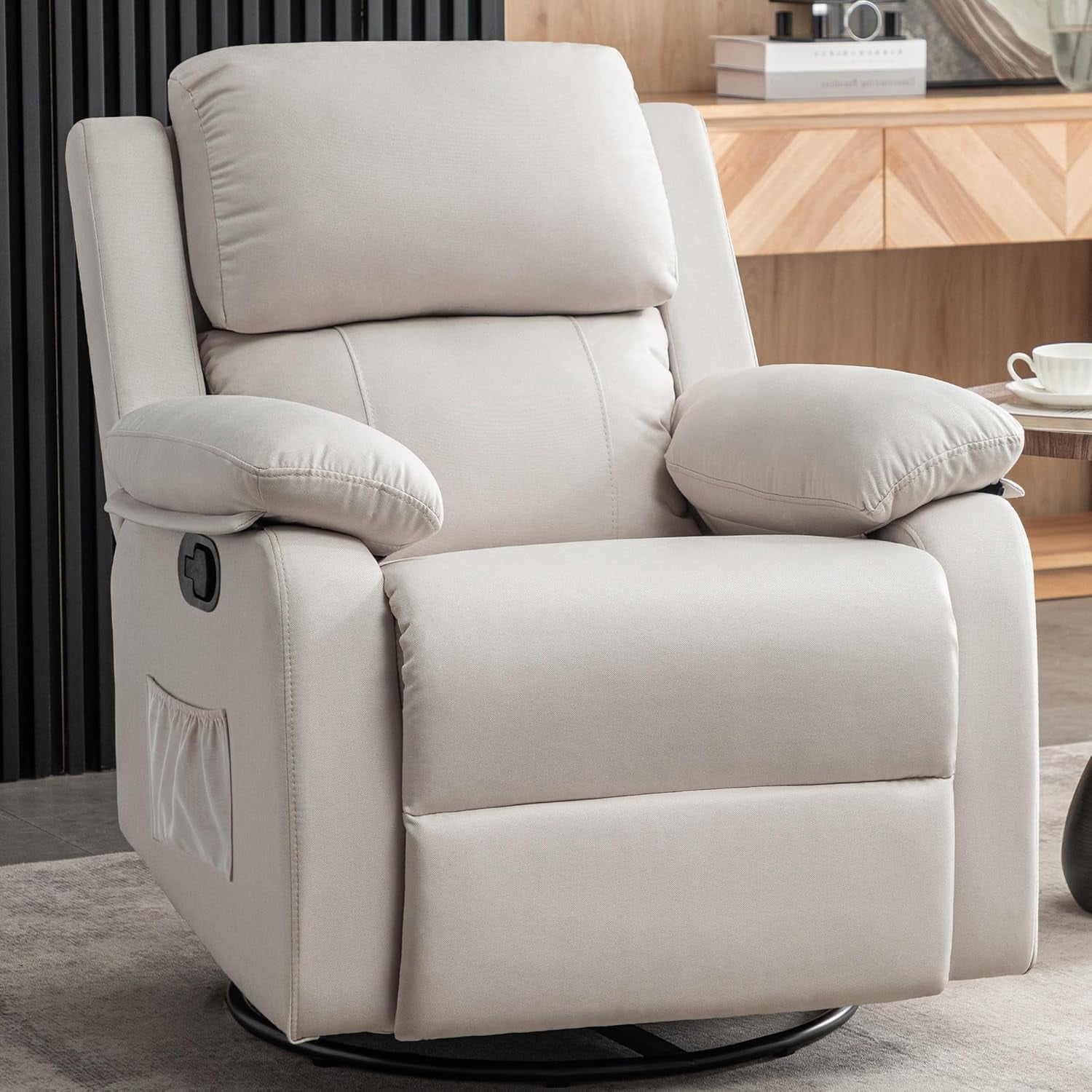 Gelloan 360° Swivel Recliner Chair, Small Rocker Chair for Small Spaces ...