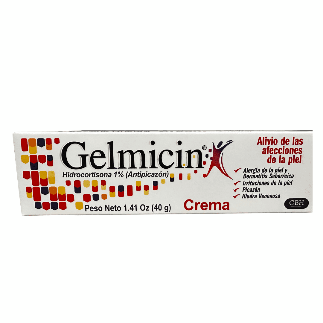 Gelmicin Cream, Hydrocortisone 1% Anti-Itch Relief, Eczema, Psoriasis, 40g Tube - Walmart.com
