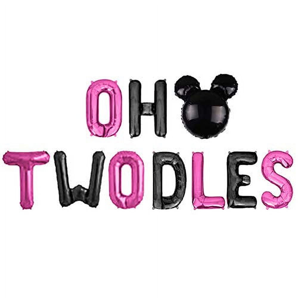 Geloar Oh Twodles 2nd Birthday Party Decorations, MICKEY Decor GARLAND ...