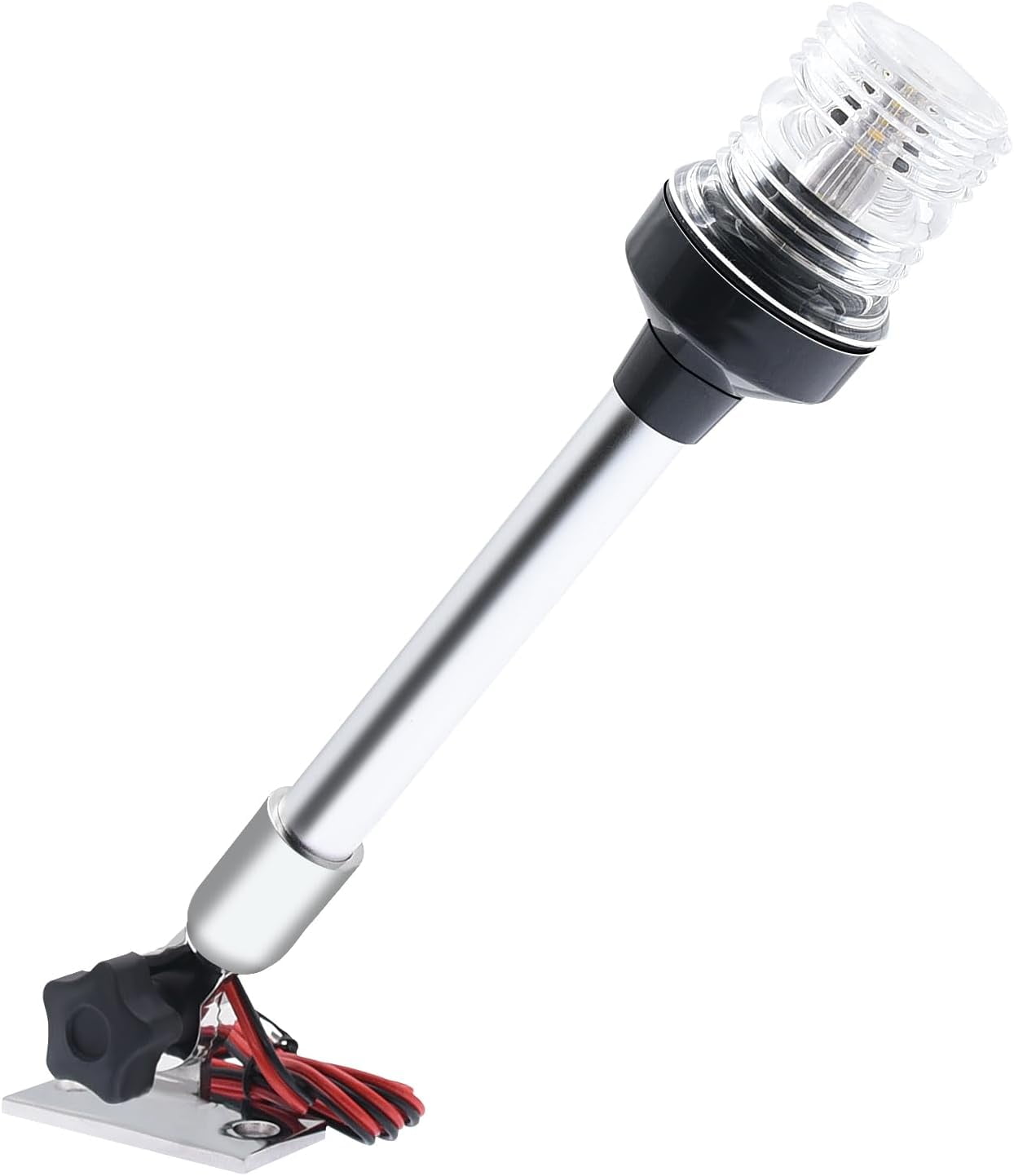 Geloo 12 Inch Navigation Lights - Fold Down Stern & Lights for Pontoon ...