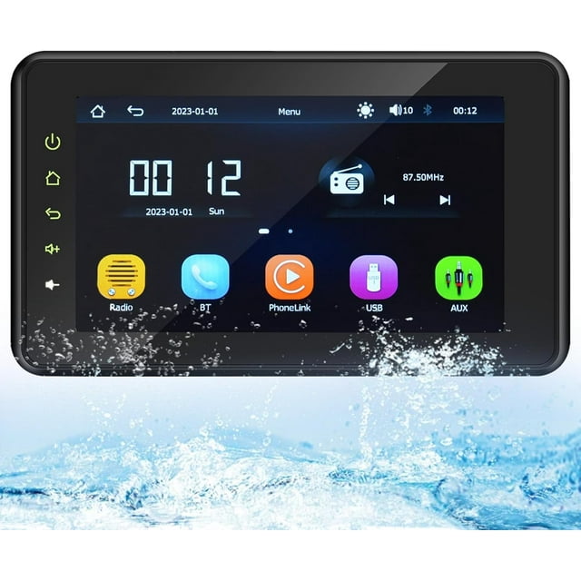 Geloo 2025 Upgraded Marine Stereo with Wireless CarPlay and Android ...
