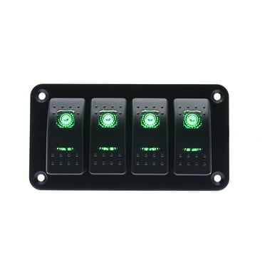 Geloo 8 Gang Marine Switch Panel Waterproof 12V Rocker Switch Panel ...