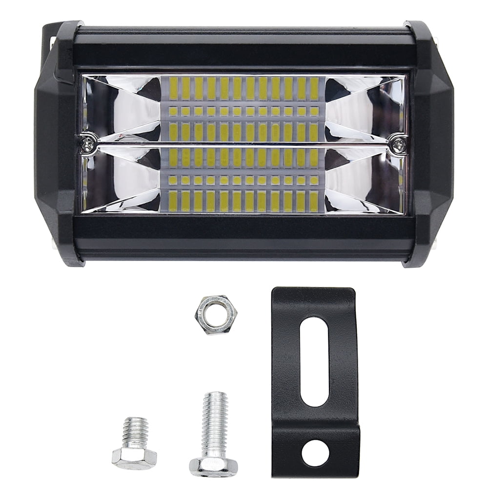 Geloo 5.2 inch Work Light 6000LM Flood Light LED Light Bar Off-Road ...
