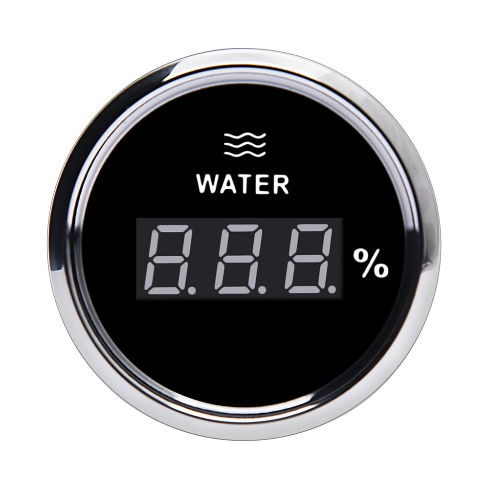 Geloo 55mm Water Level Gauge for Car Boat Water Tank Digital Percentage ...