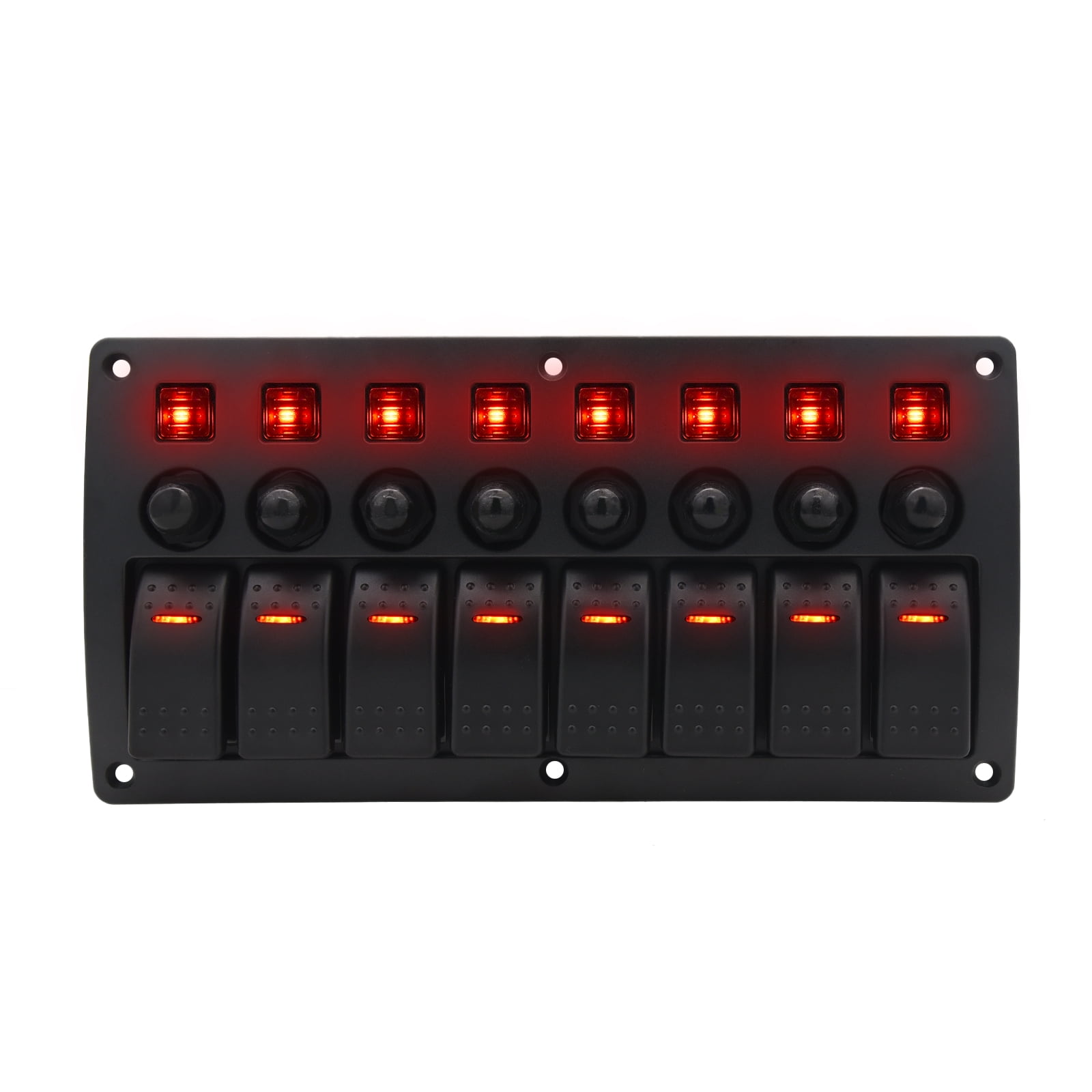 Geloo 8 Gang Switch Panel with Circuit Breaker Overload Protection ...