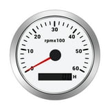 Geloo 85MM Boat RPM Tachometer Gauge 0-6000 RPM Tacometro Meter ...