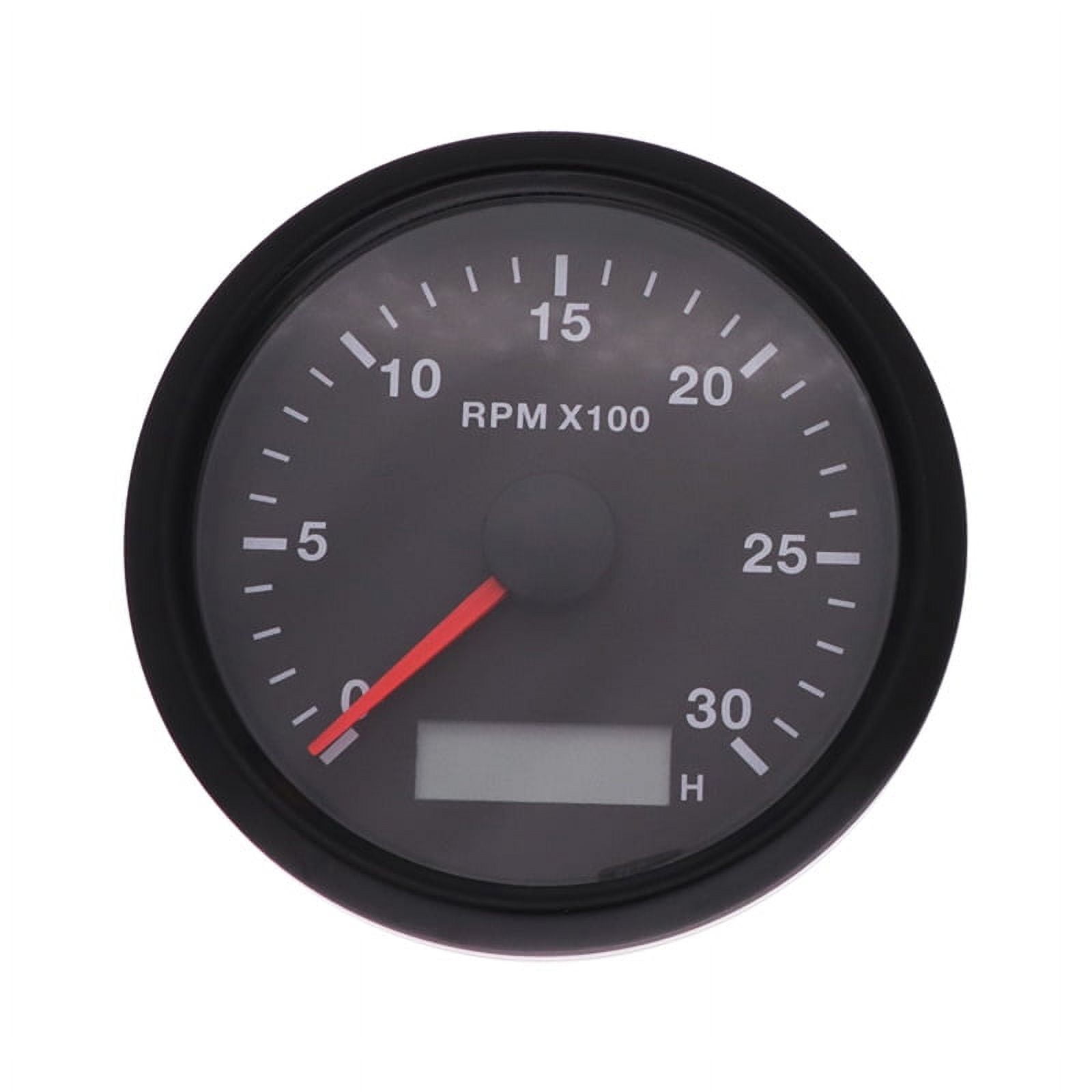 Geloo Baot Tachometer Hour Meter Waterproof Marine Tachometer Gauge 0 ...