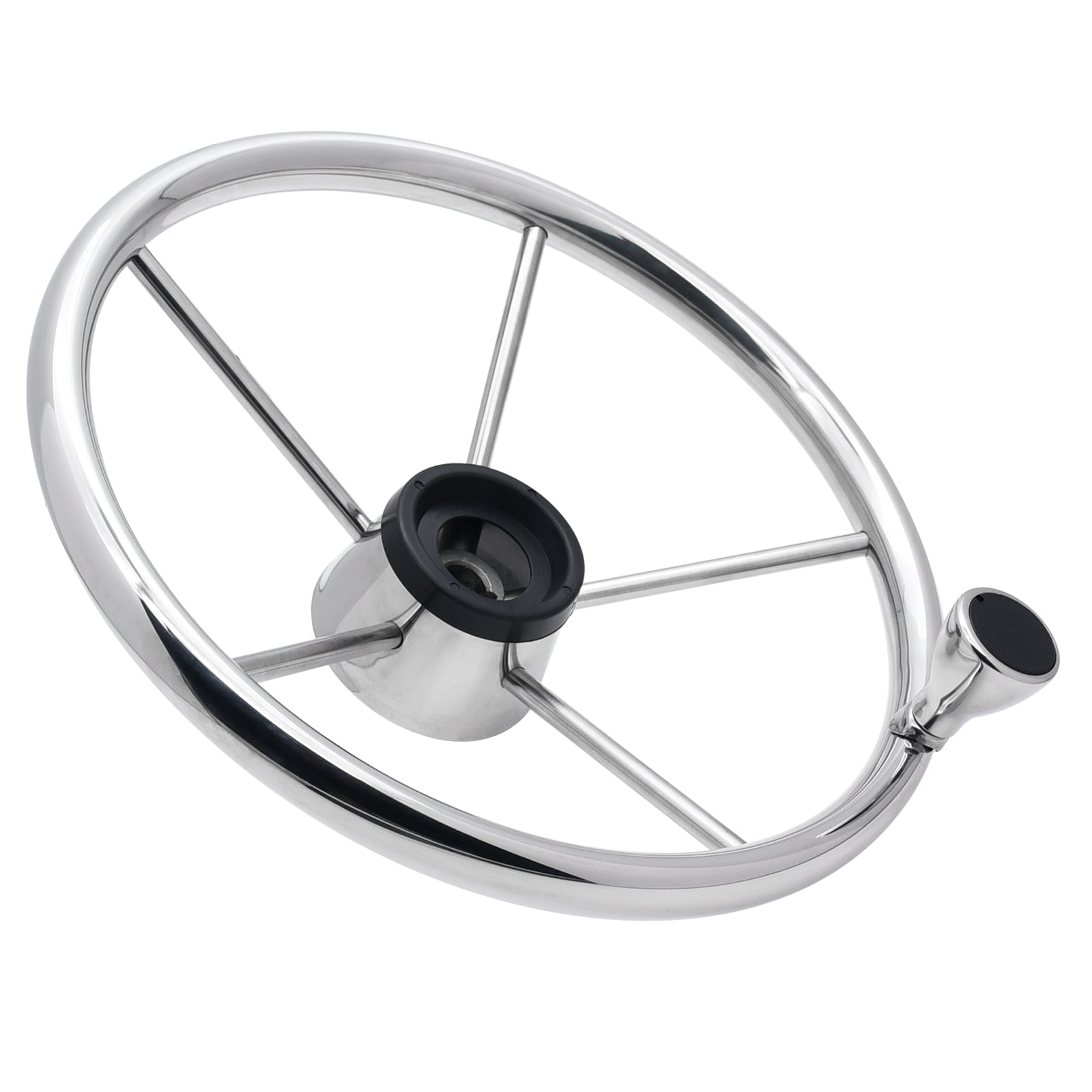 Geloo Boat Steering Wheel Universal 13-1/2" Steering Wheel with Knob ...