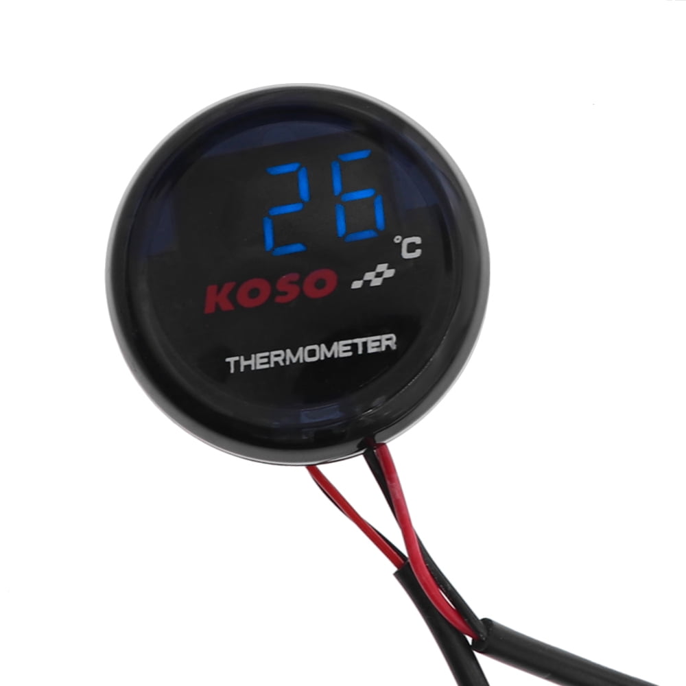 Geloo Digital Water Temperature Gauge 12V Blue LED Car Water Temp Gauge ...