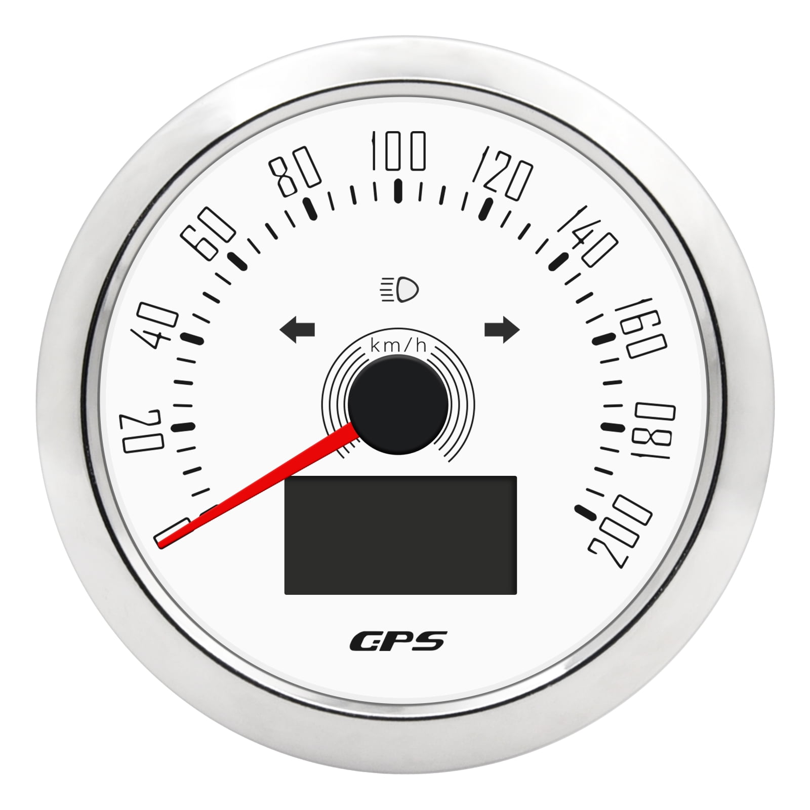 Geloo GPS Speedometer Gauge 200KM/H Digital Odometer Waterproof 7 ...
