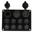 Geloo Marine Switch Panel Waterproof 8 Gang Rocker Switch Panel Toggle ...