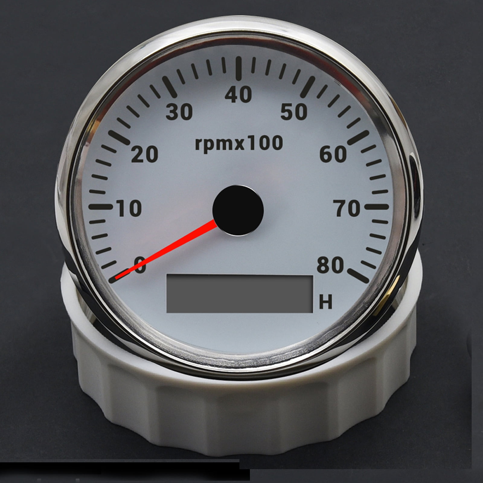 Geloo Marine Tachometer Hour Meter Waterproof Boat Tachometer Gauge 0 ...