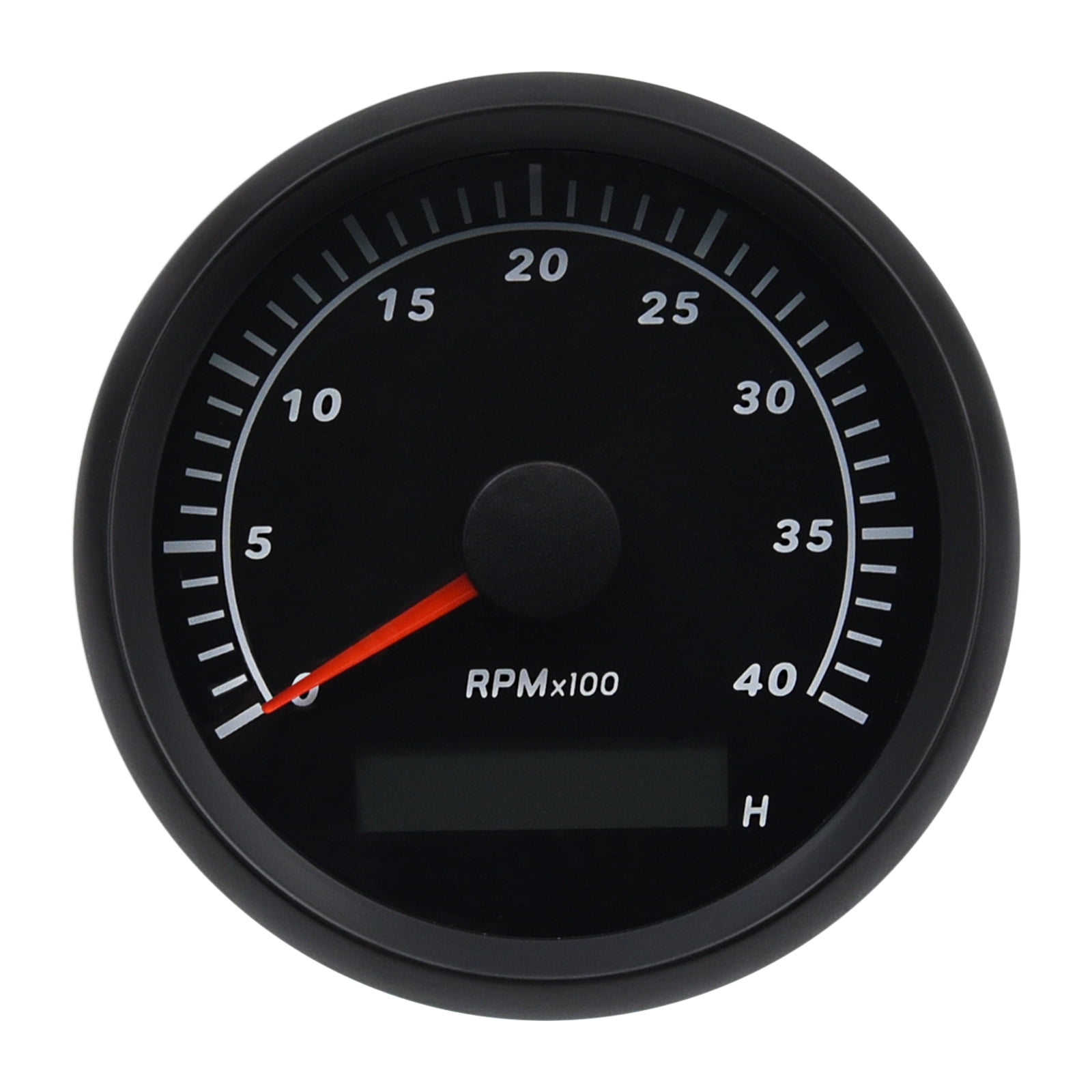 Geloo Marine Tachometer Hour Meter Waterproof Tachometer Gauge 0 ...