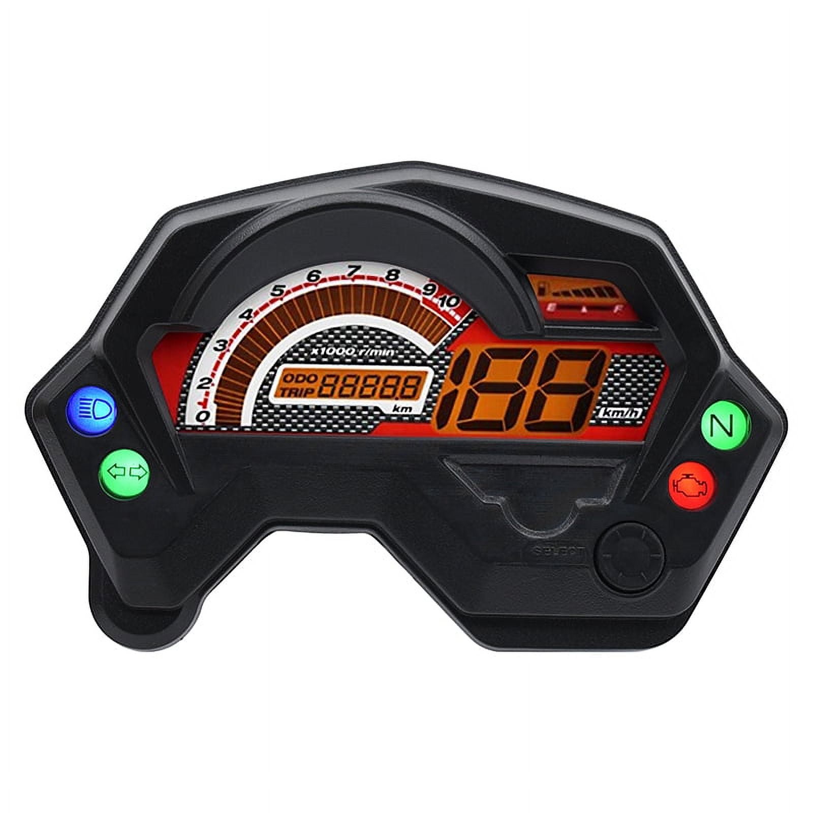 Geloo Motorcycle Digital Odometer Speedometer Tachometer - Walmart.com
