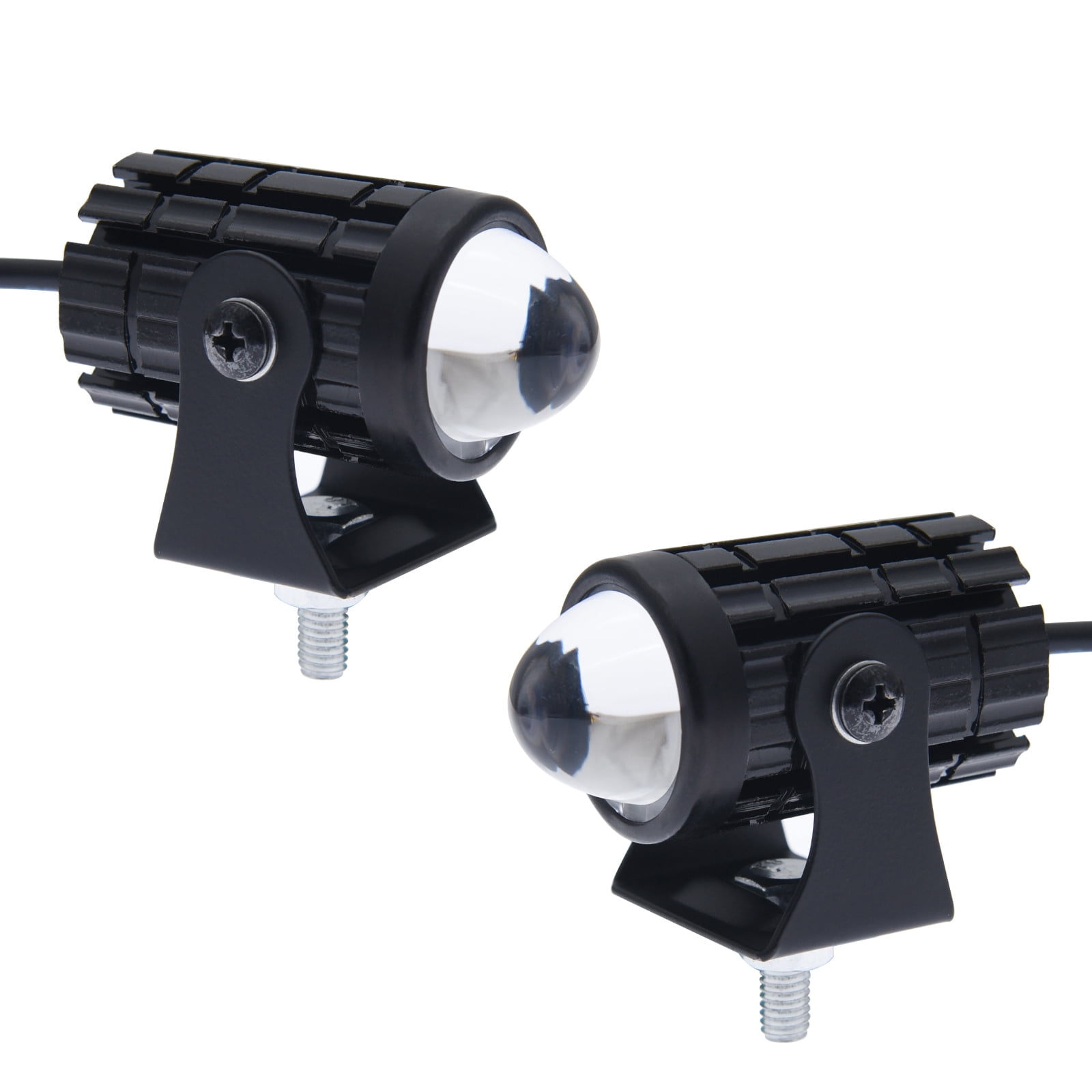 Geloo Motorcycle LED Driving Fog Light Pods White Yellow Motorcycle ...