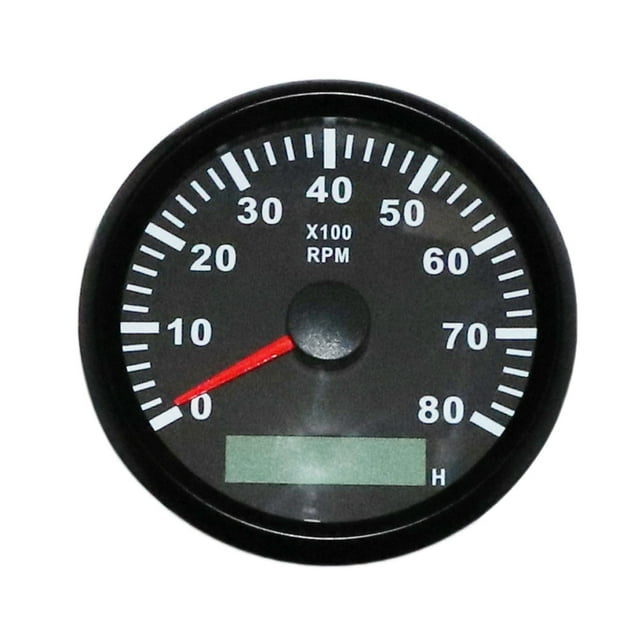 Geloo Tachometer for Car Boat RPM Gauge 0-8000RPM - Walmart.com