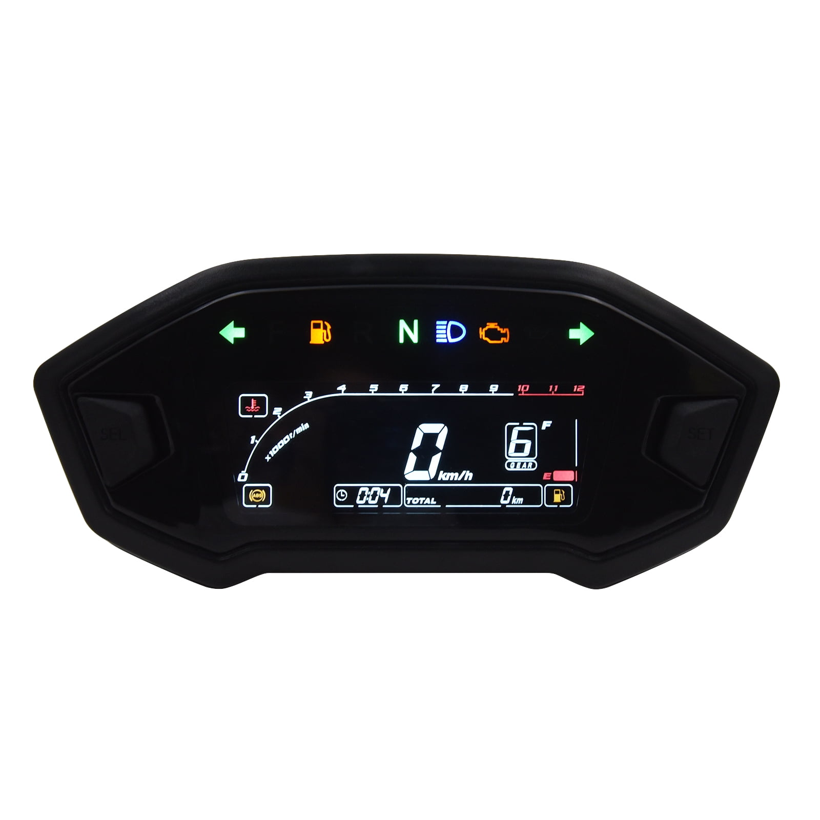 Geloo Universal Digital Motorcycle Speedometer 199 Km/h Waterproof ...