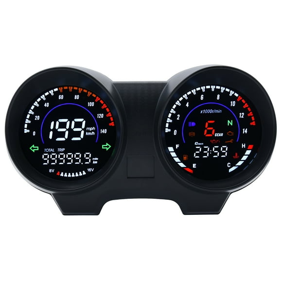 Motorcycle Tachometers in Motorcycle Instruments & Gauges - Walmart.com