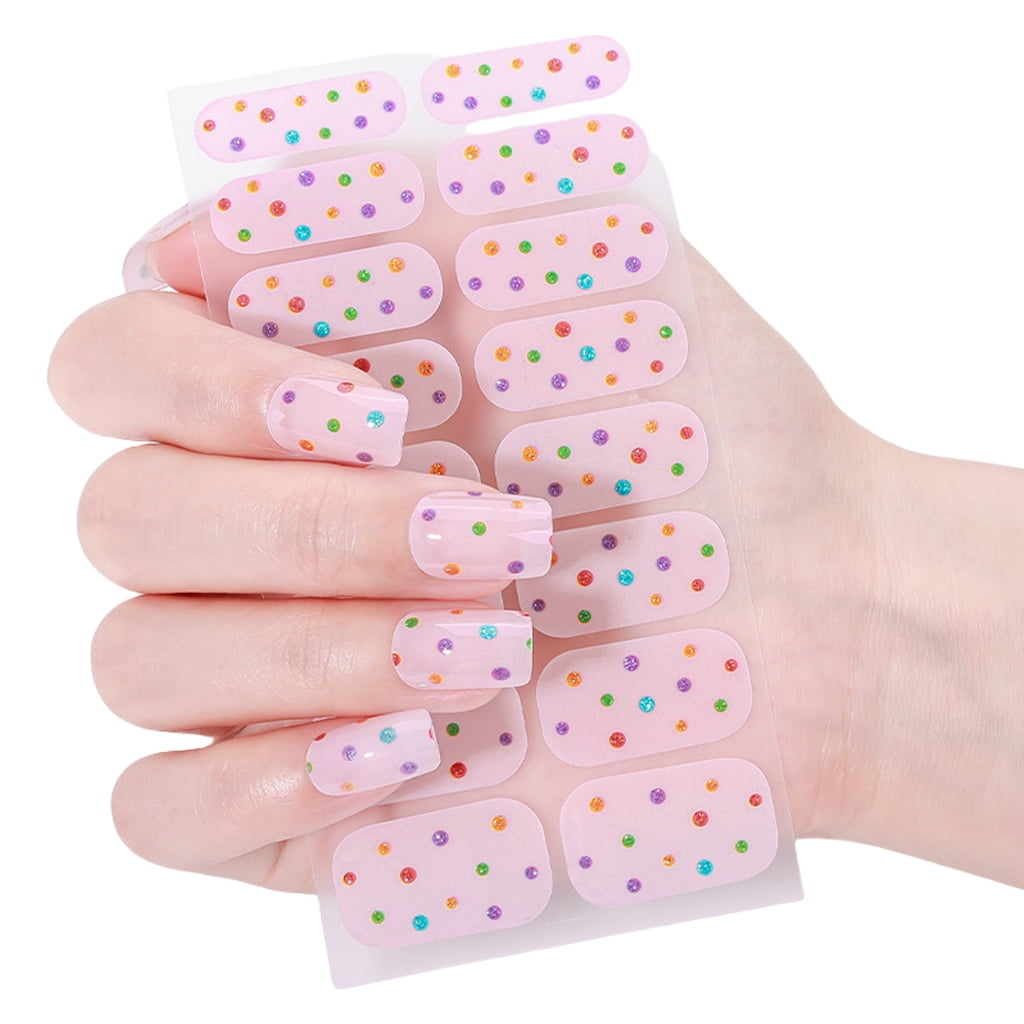 Gels Nail Wraps French Tip Gels Nail Strips Gradient Nails Polish ...