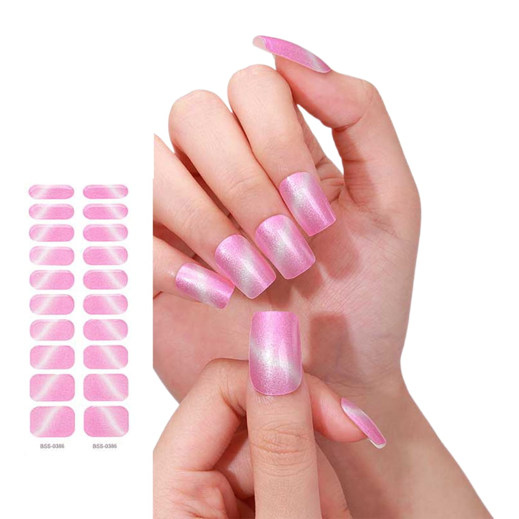 Gels Nails Wraps Semi Cured Nails Polish Wraps Korean Style Gels Nails ...