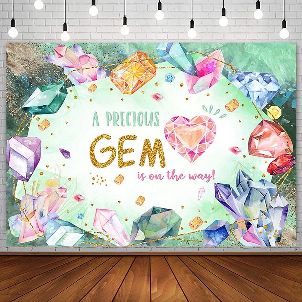 She is a Gem Baby Shower Backdrop for Girl A Precious Gem is on The way ...