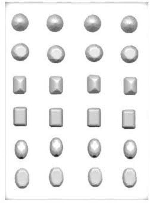 HS-5117 Gem/Cough Drop Hard Candy & Chocolate Mold - Durable Plastic ...