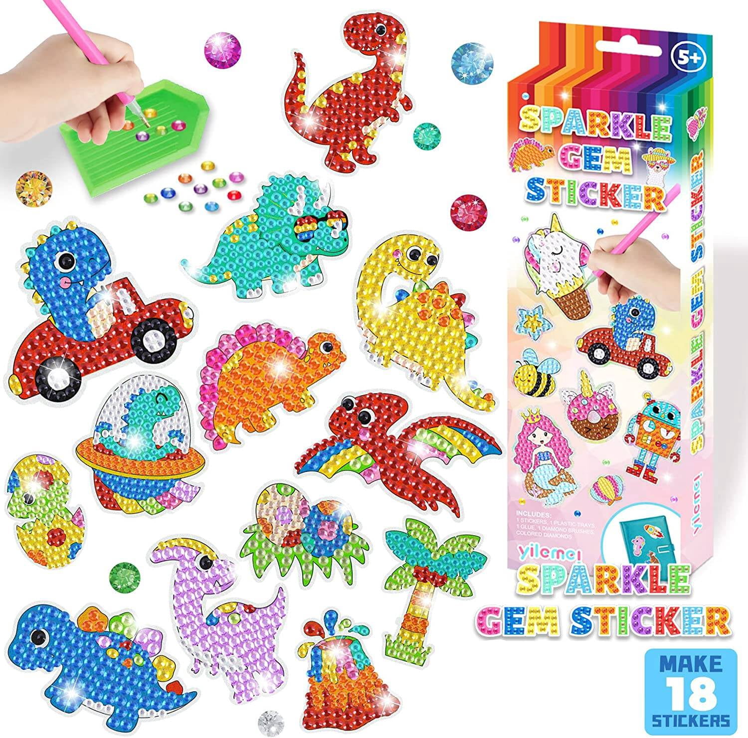 Gem Diamond Painting Kit for Kids, Diamond Painting 5D DIY with DIY ...