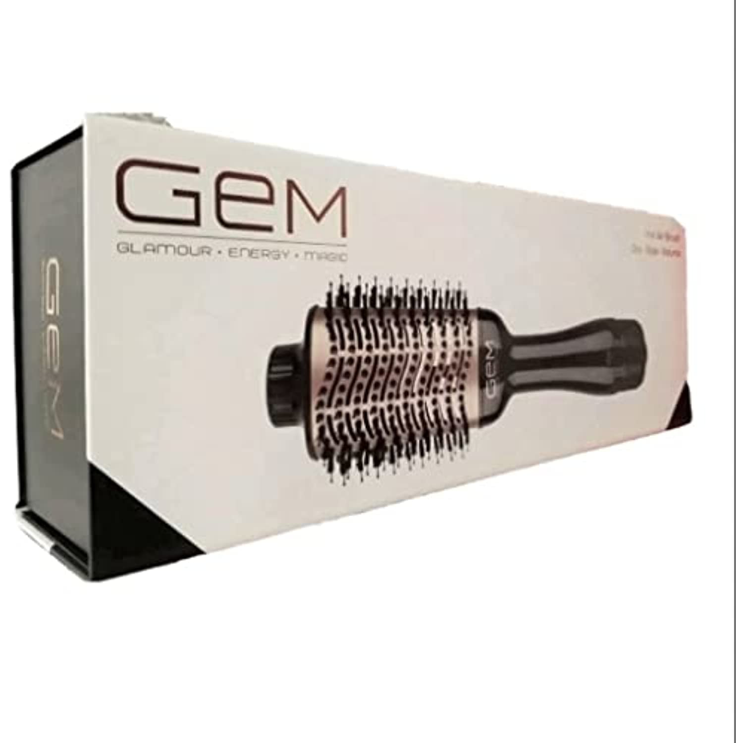 Gem Hot Air Styling Brush for Dry Style Volume Black/Rose Gold ...