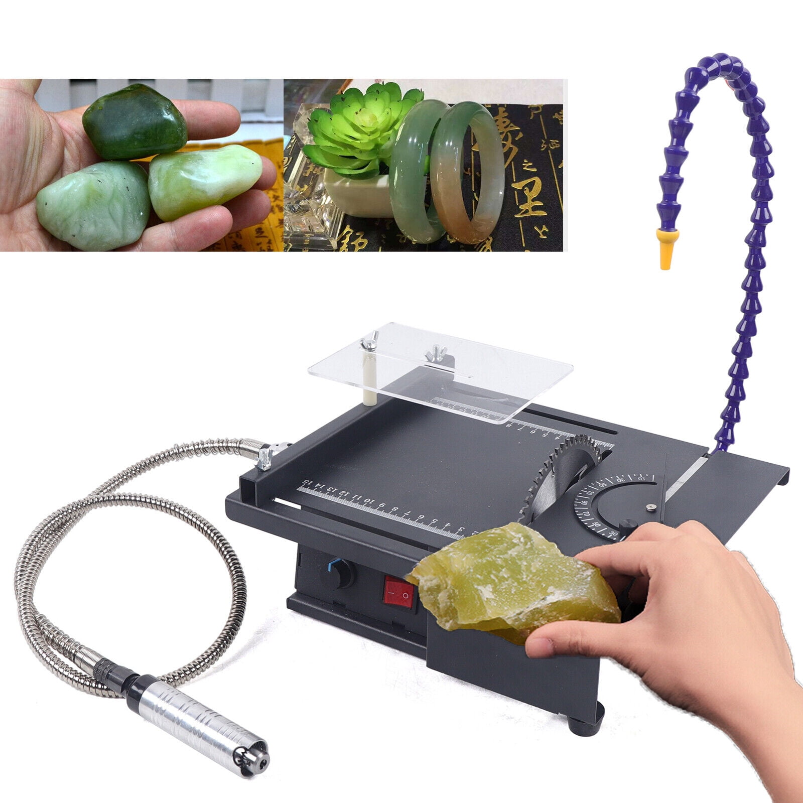 Gem Jewelry Rock Polishing Tools Jade Bench Cutting Carving Milling ...