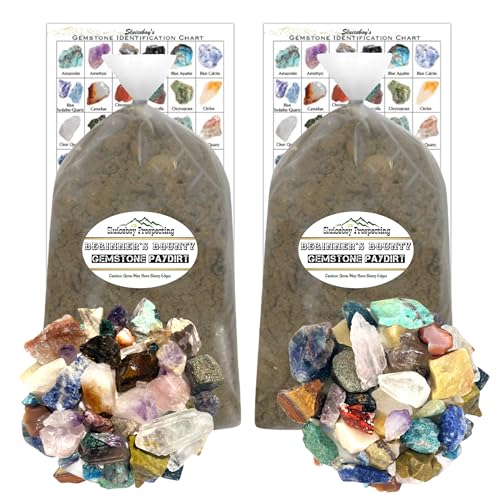 - Gem Mining Rough Stone Mix | 8 POUNDS of Paydirt | 2 Pack Special ...