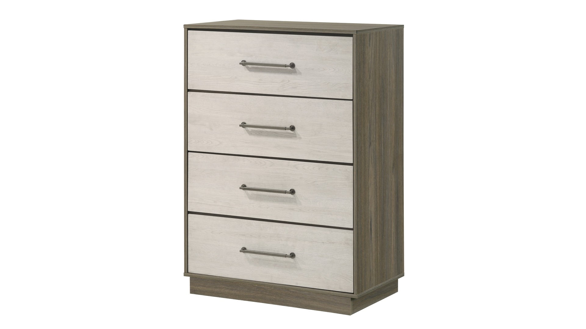 Gem Modern Style two tone 4-Drawer Chest Made with wood in light Beige ...