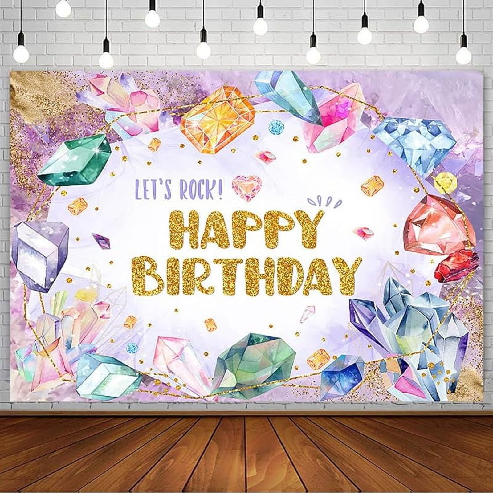 She is a Gem Pretty Backdrop Happy 1st Birthday Photography Background ...