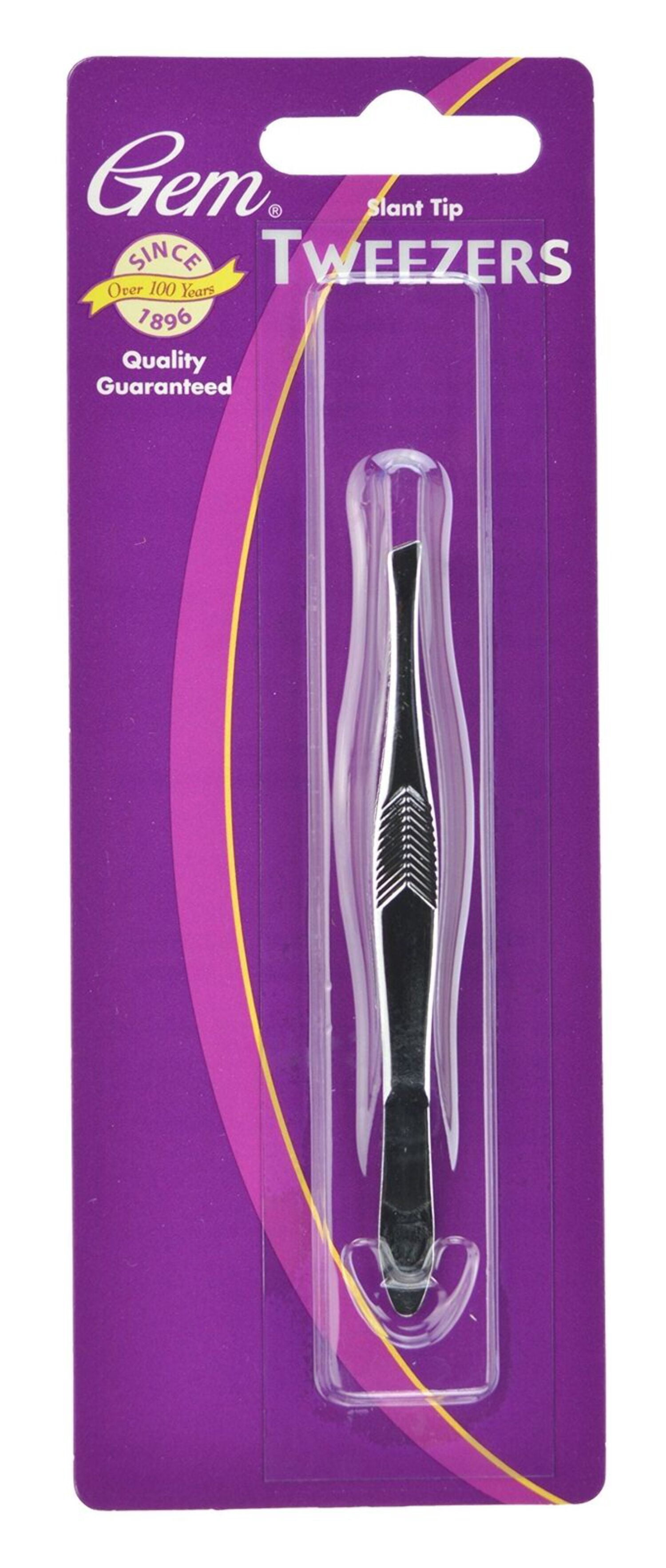 Great Lakes Wholesale 02231GEM Slant Tip Tweezers - Walmart.com