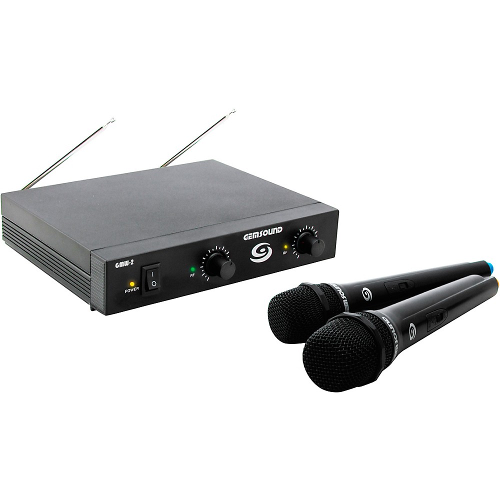Gem Sound GMW-2 Dual-Channel Wireless Mic System EF - Walmart.com