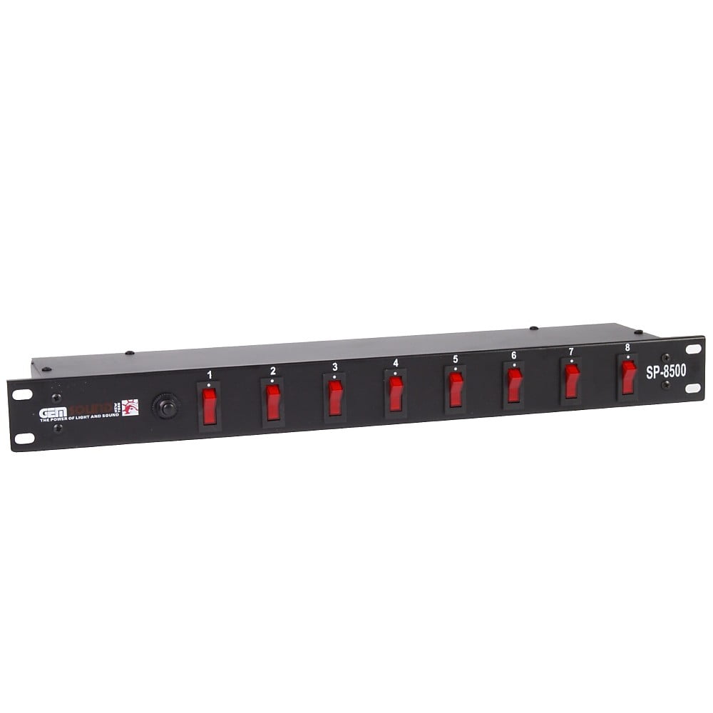 Gem Sound SP-8500 Rackmounted AC Switch Panel - Walmart.com